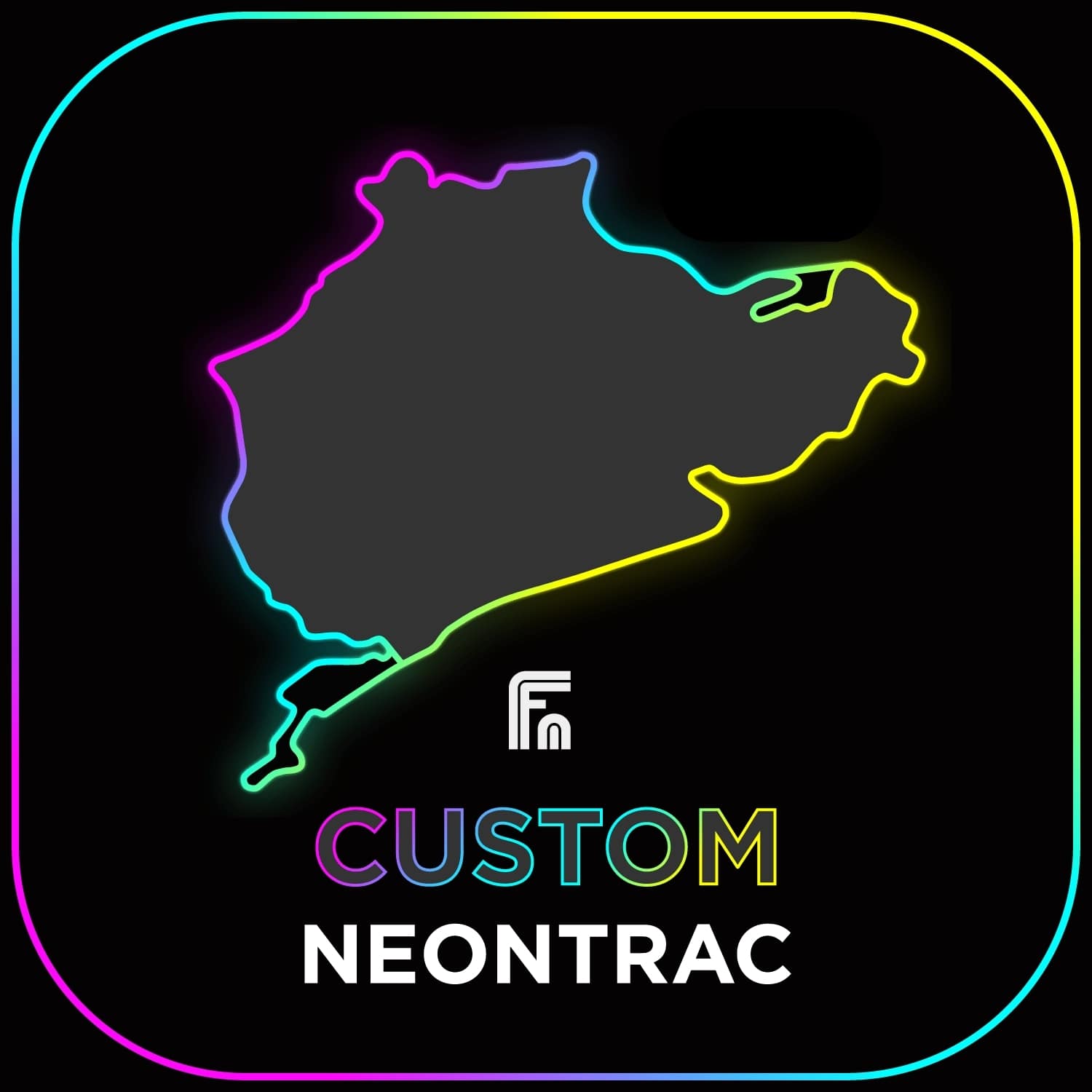 Custom Neon Race Track Formula Neon